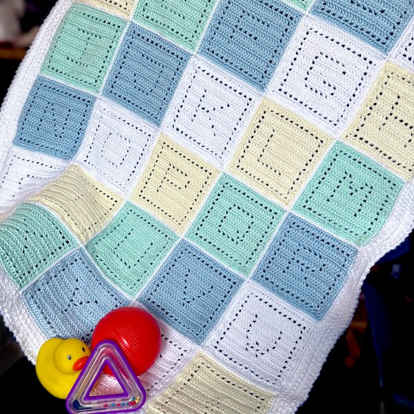 Crochet Alphabet Pattern - Etsy