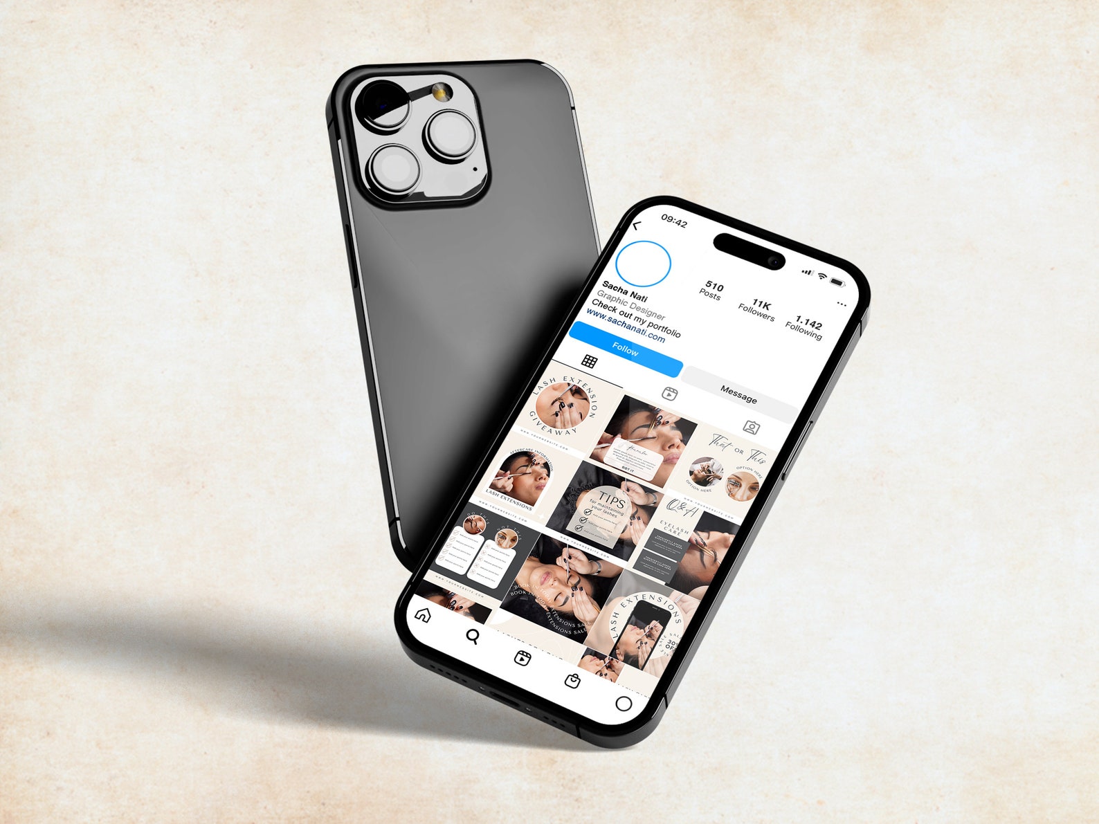 Tech Instagram Post Templates, Lash Tech Branding, Canva Templates ...