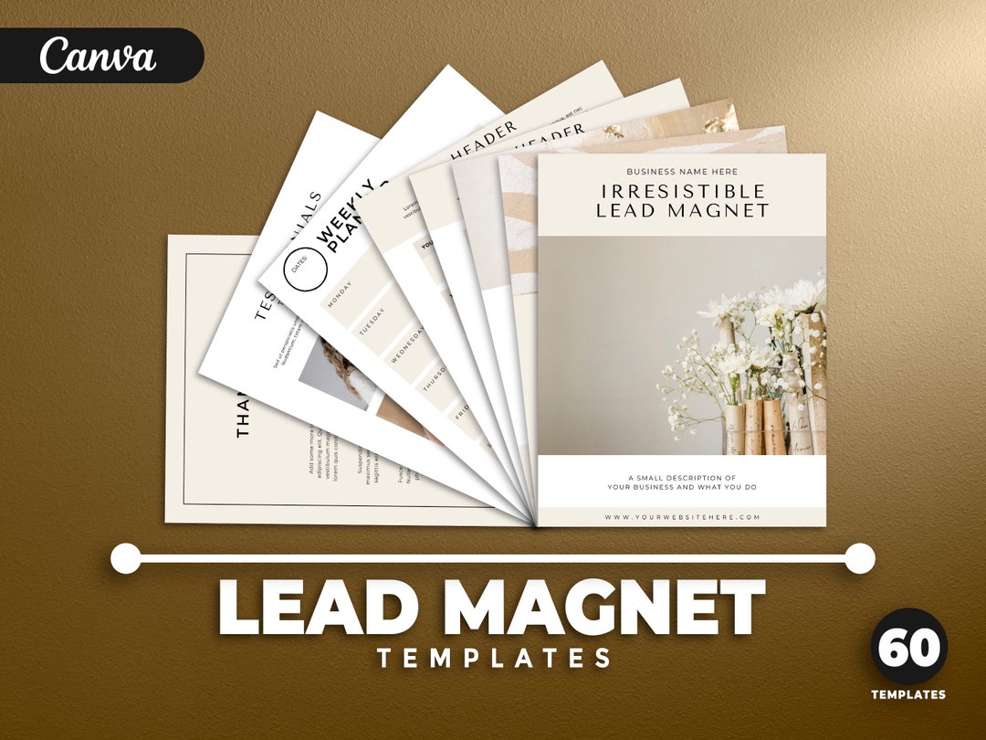 Lead Magnet Template, Lead Magnet Canva Template, Lead Magnet Design ...