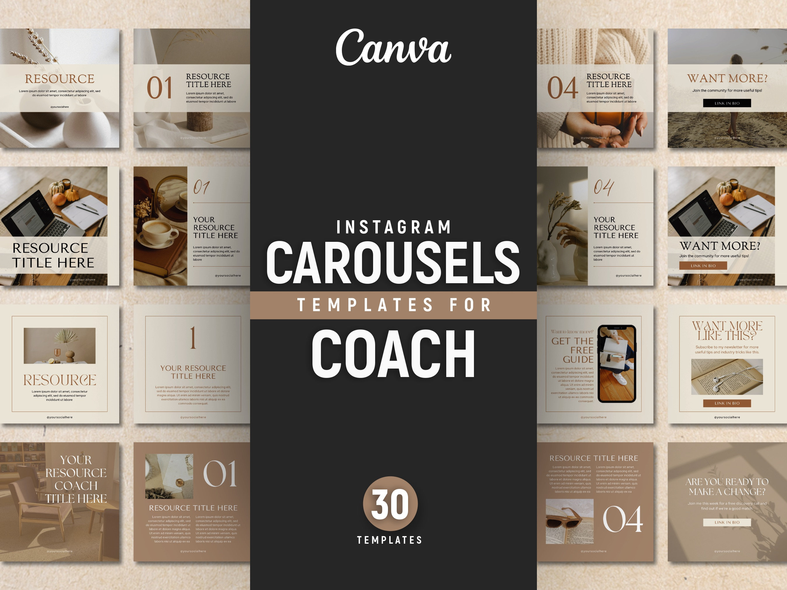 Editable Carousel Canva Templates. Engage With Stunning Posts and ...
