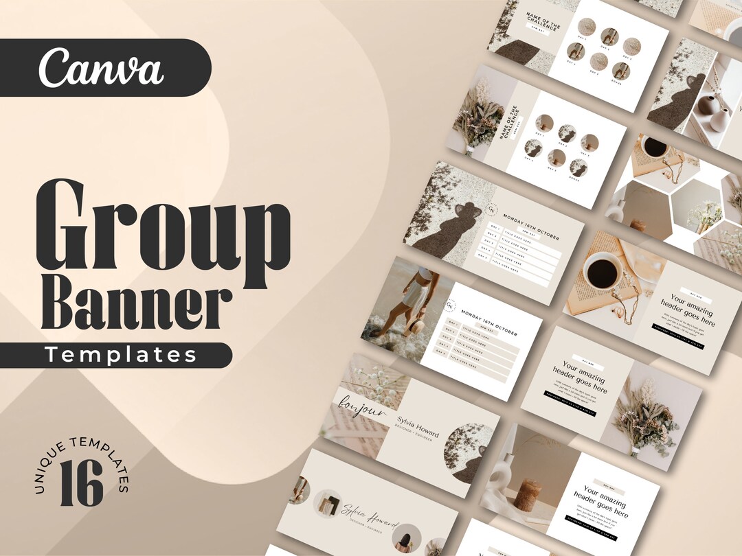 Group Banners Templates, Banners Canva Templates, Social Media Banners ...
