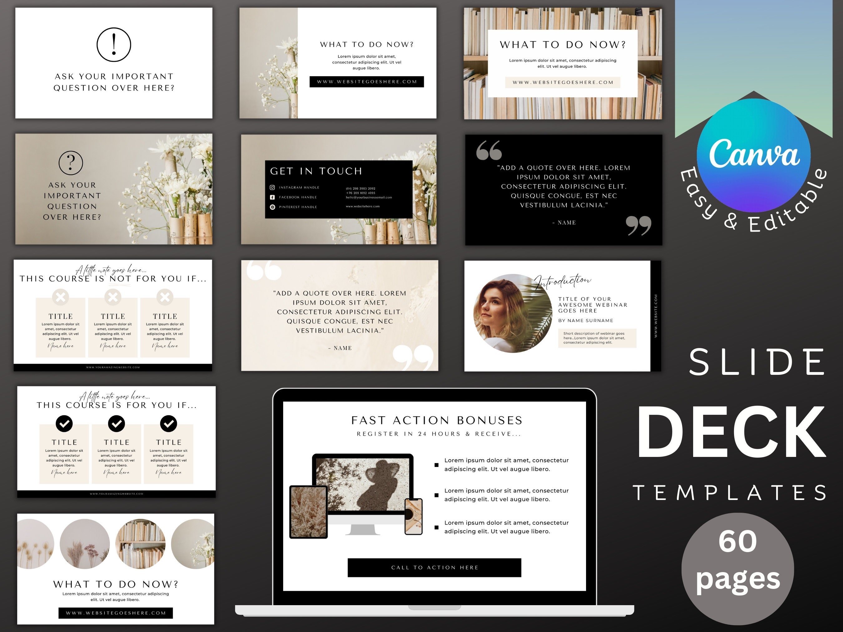 Customizable Canva Slide Deck Template for Professional Business ...