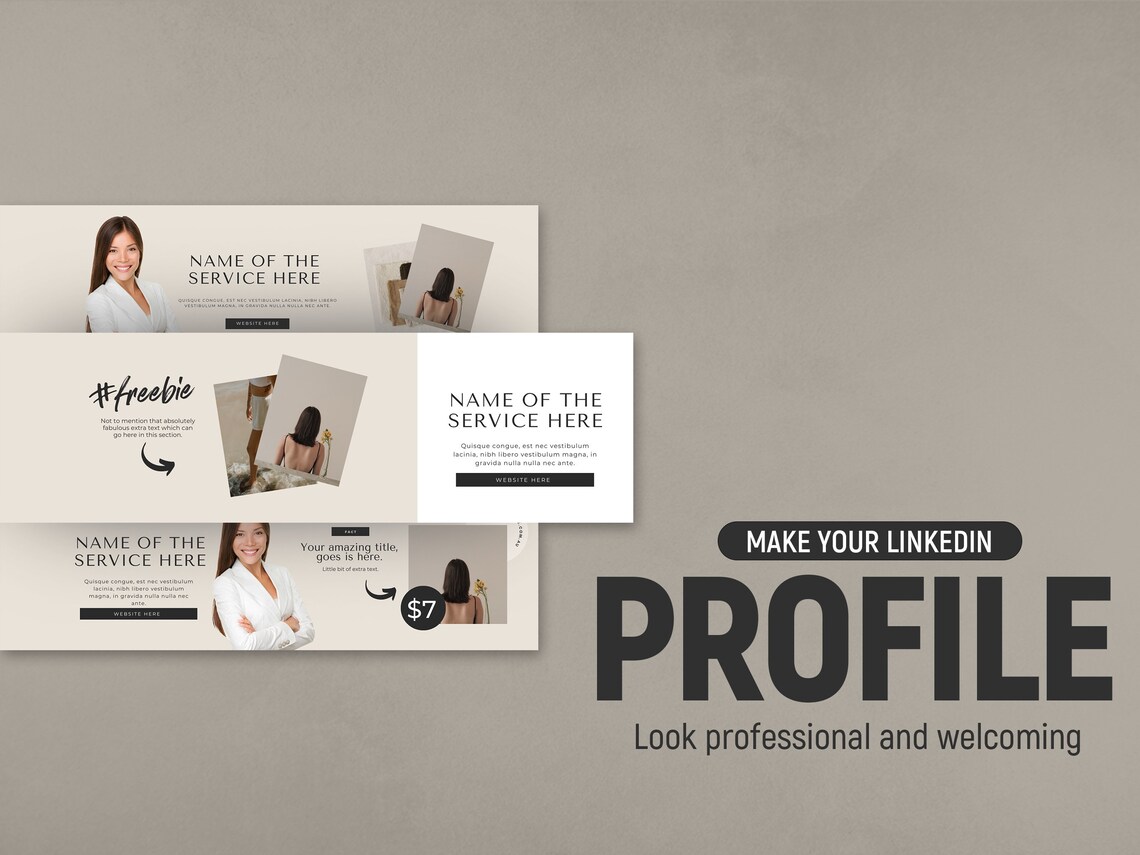 Linkedin Banner Canva, Linkedin Banner Templates, Editable Template ...