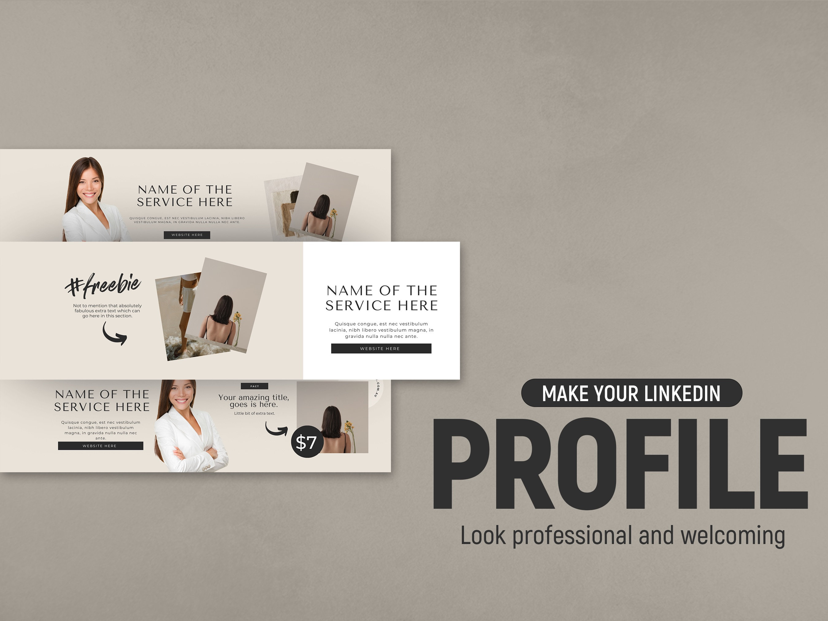 Linkedin Banner Canva, Linkedin Banner Templates, Editable Template ...
