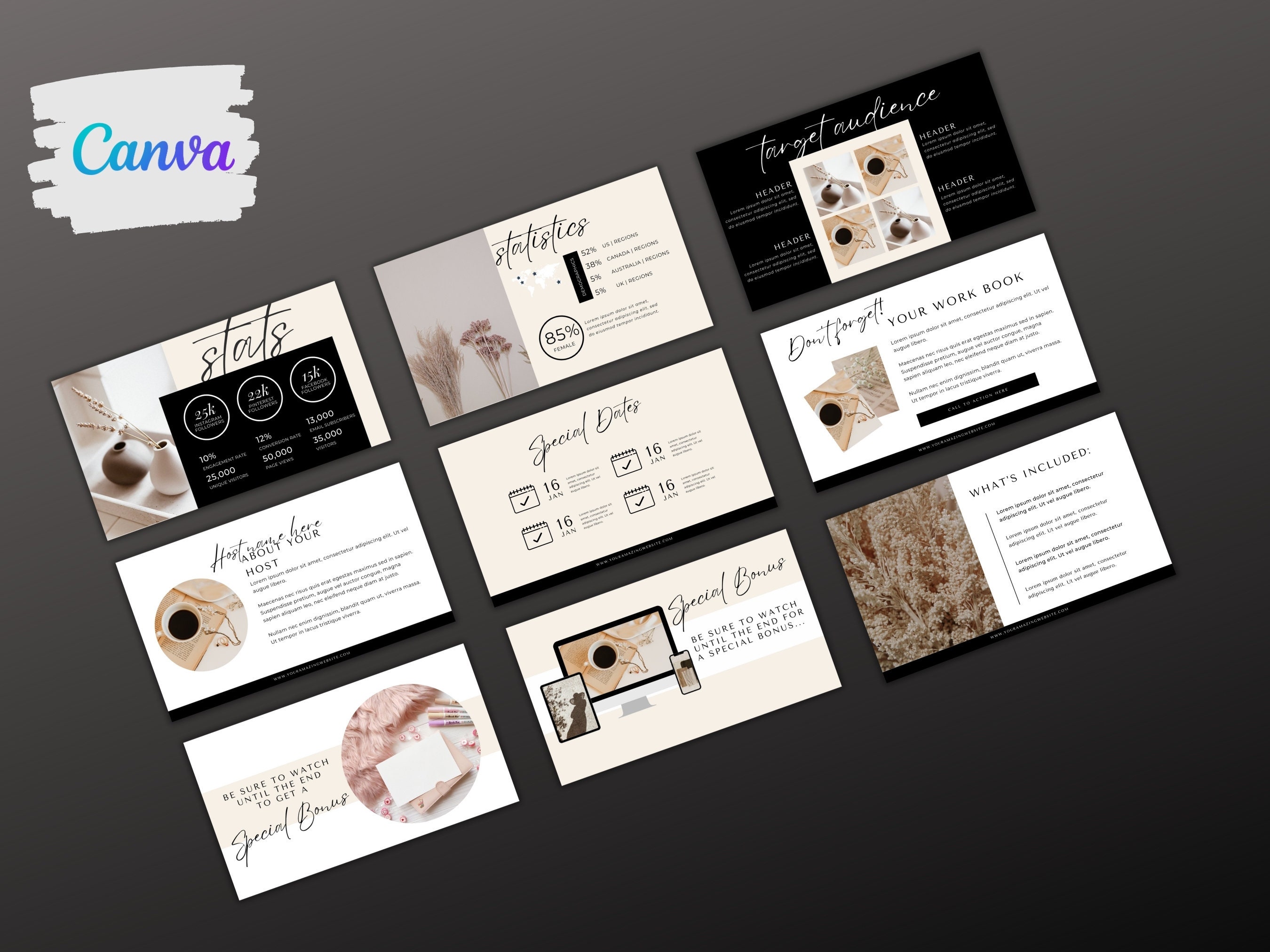 Customizable Canva Slide Deck Template for Professional - Etsy