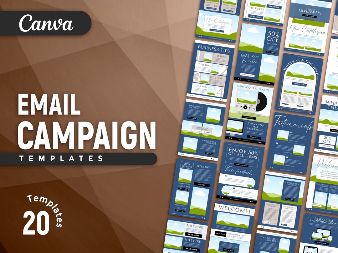 Mailchimp Template Canva, Mailchimp Marketing Template, Download ...