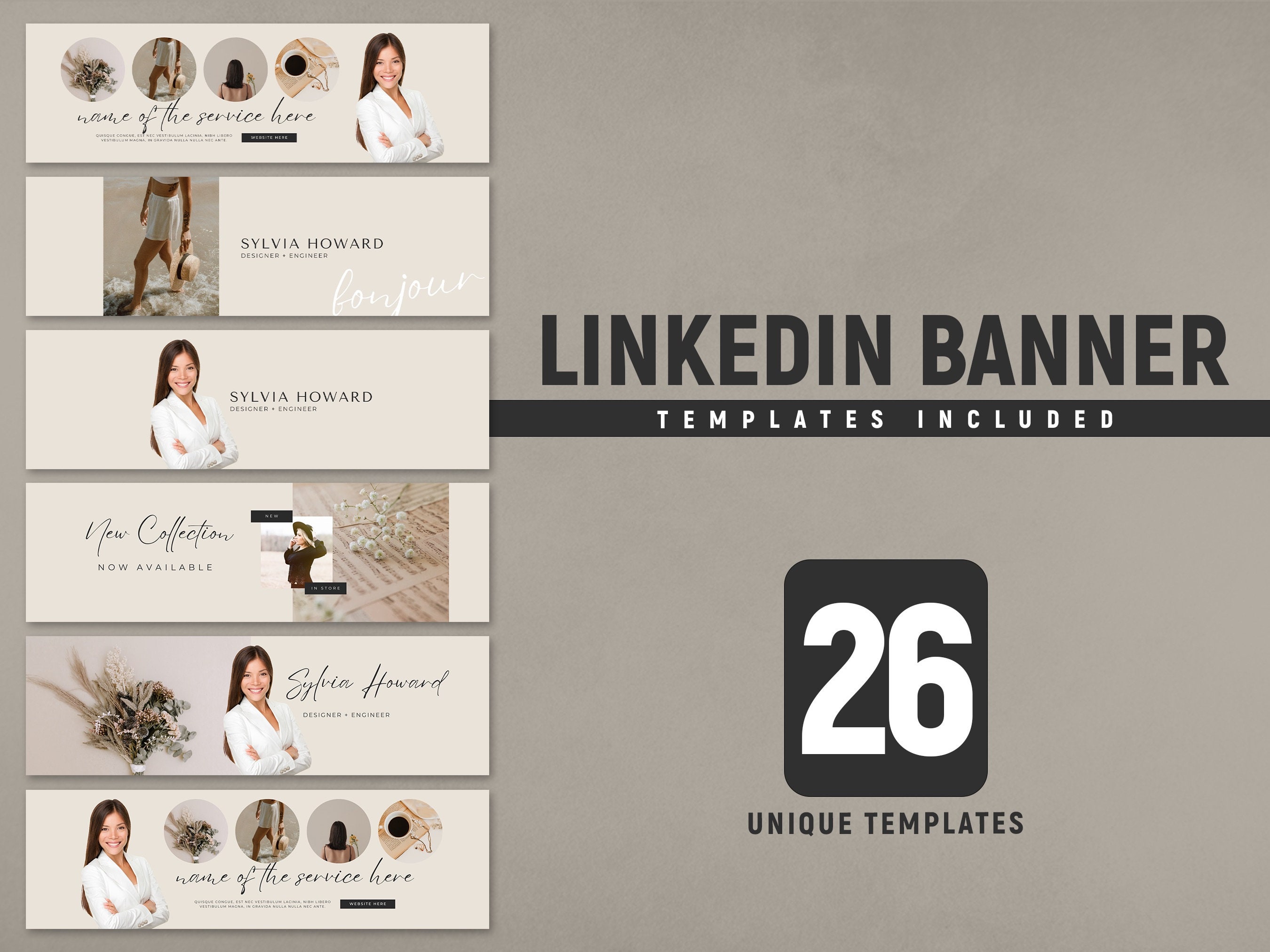 Linkedin Banner Canva, Linkedin Banner Templates, Editable Template ...
