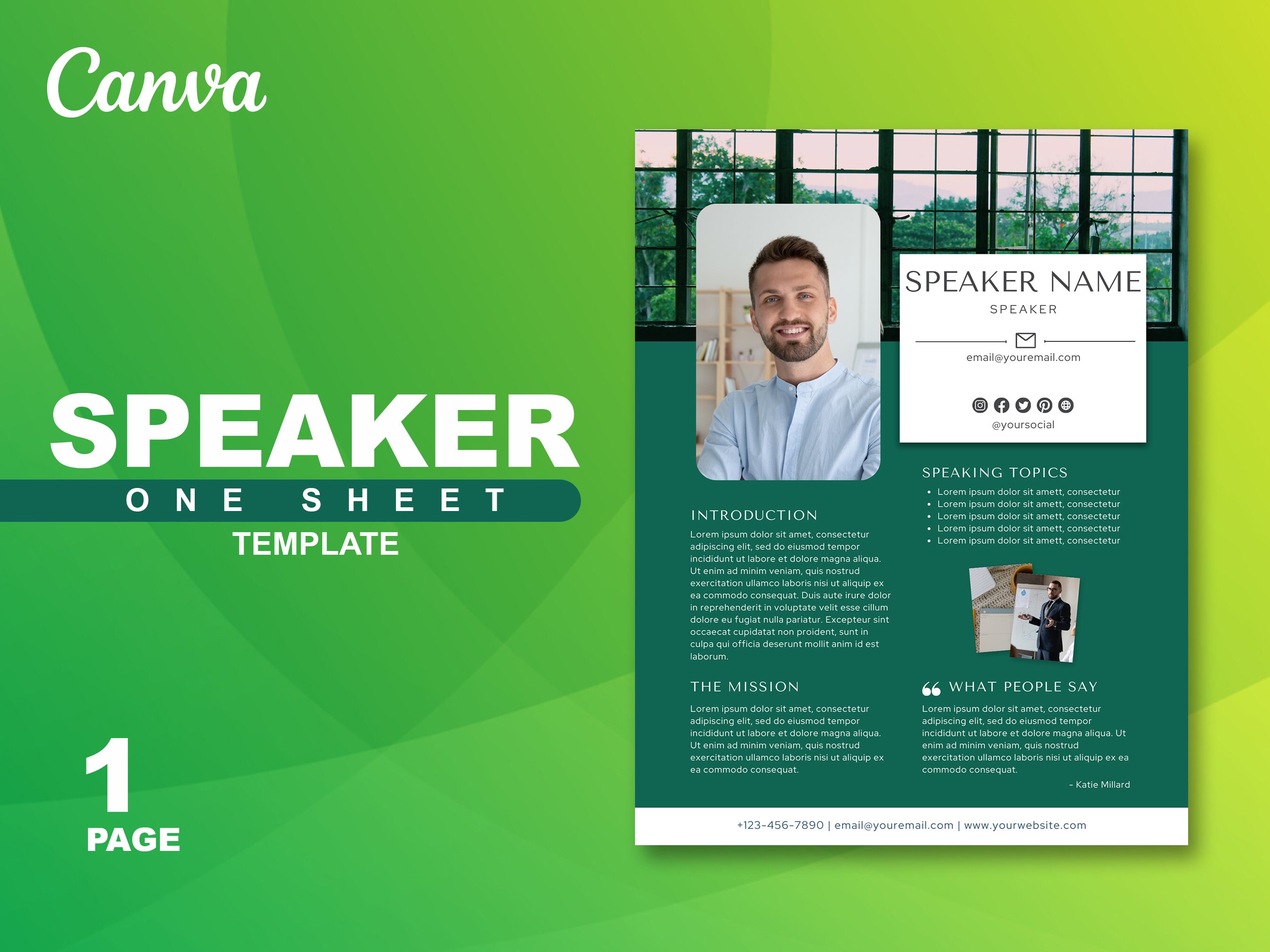 Speaker Sheet Canva Template, Speaker Sheet, Sheet Template, Speaker Sheet Canva, Canva Template ...