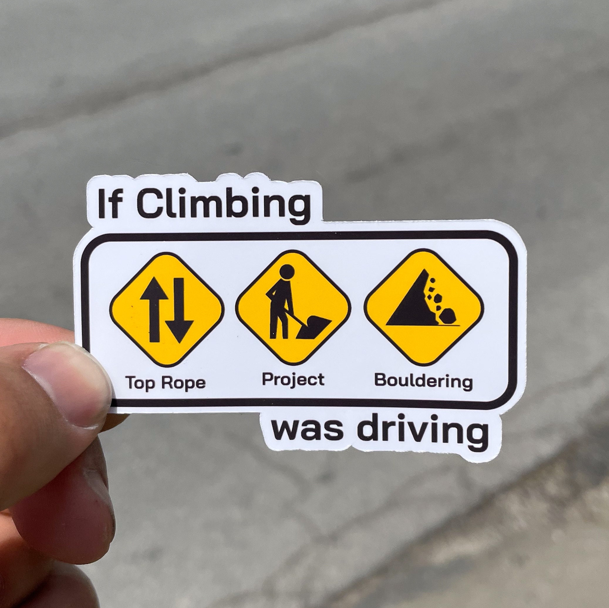 Rock Climbing Sign