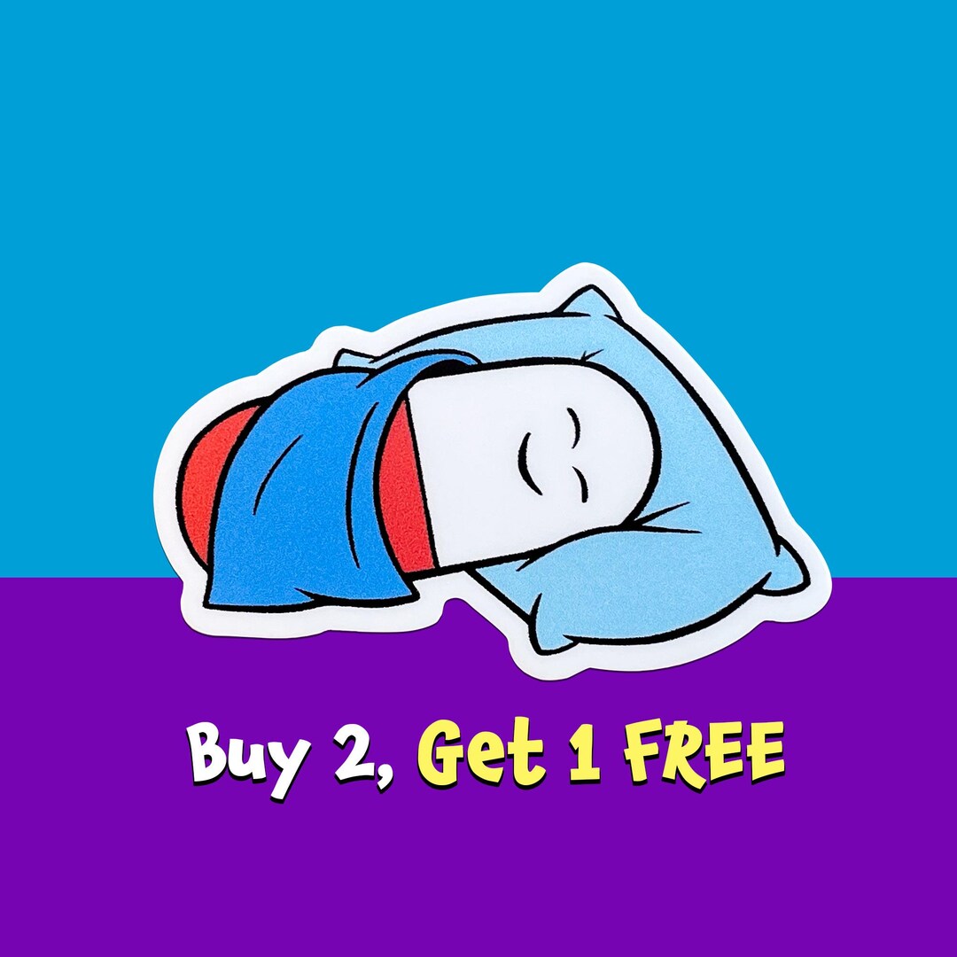 Sleeping Pill Vinyl Sticker | Laptop Sticker | Funny Sticker | Sticker ...