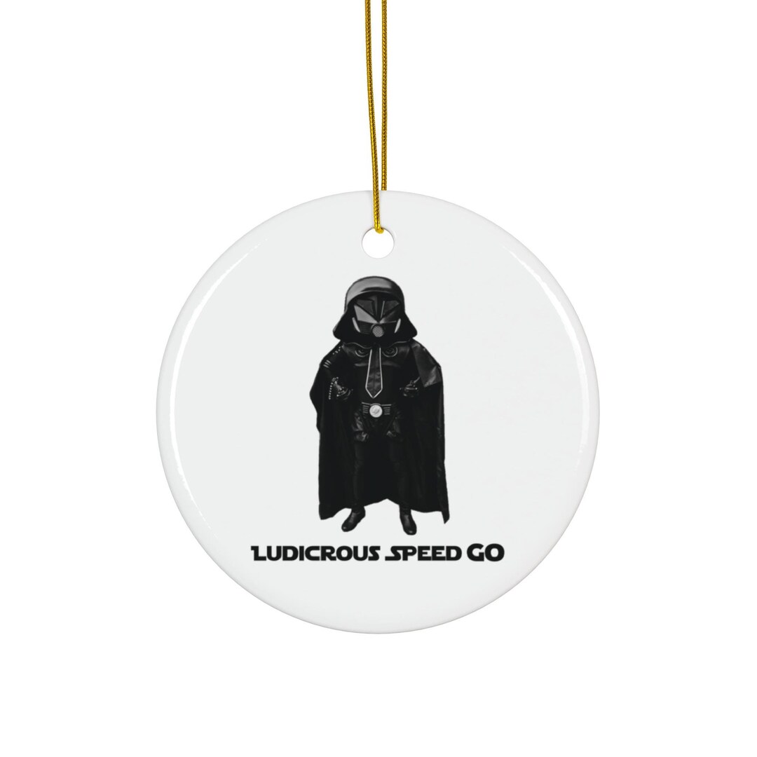 Funny Dark Helmet Ludicrous Speed Go Parody Movie Ceramic Ornament ...
