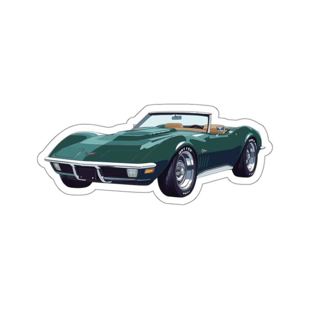 Classic Car Stickers, Vintage Car Decal, Car Enthusiast Gift, Retro ...