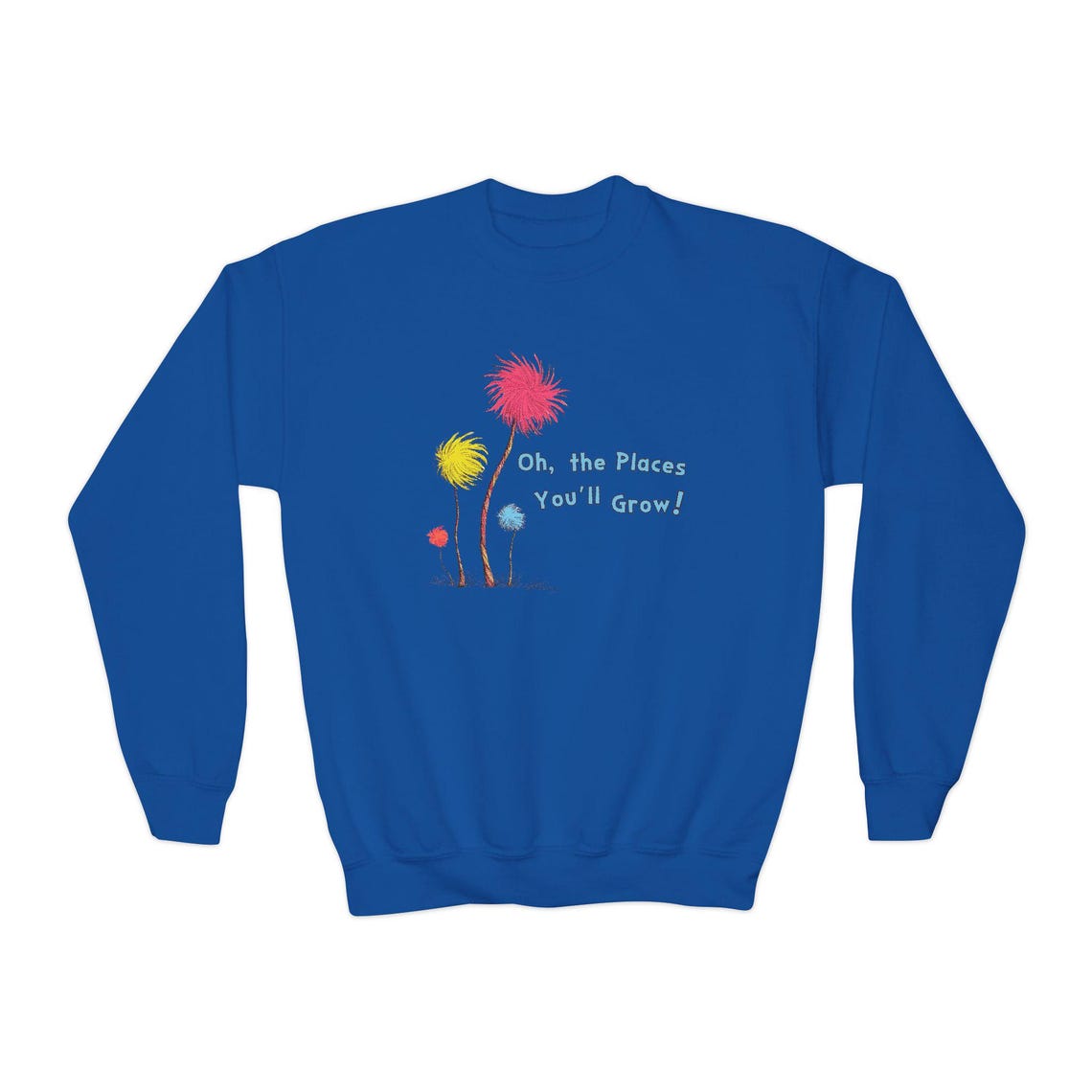 Truffula Trees Youth Sweatshirt: Oh the Places You'll Grow - Etsy