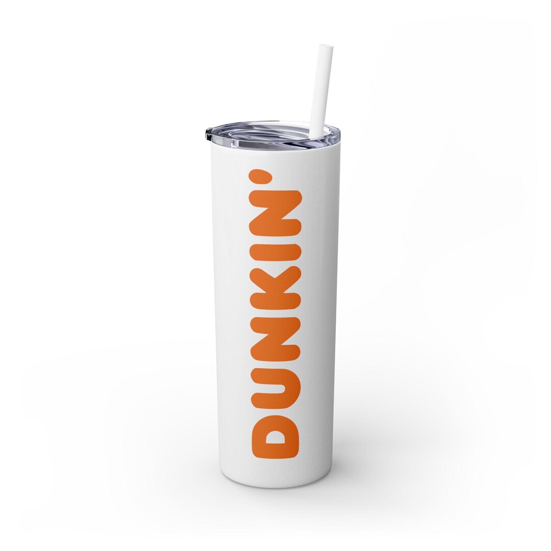 Dunkin' Skinny Tumbler, Donut Lover Gift, Coffee Travel Cup, 20oz ...