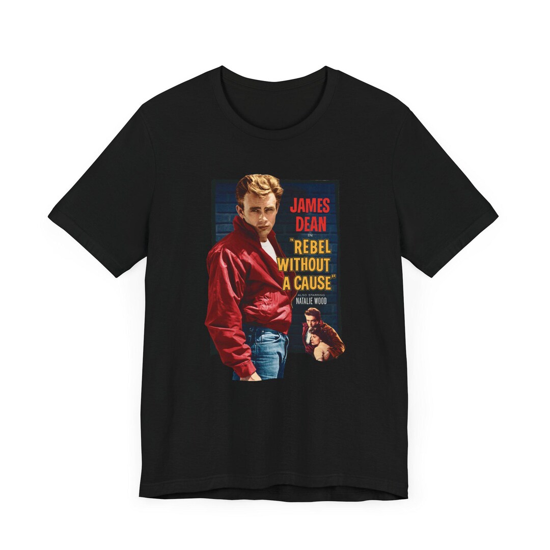 James Dean 'rebel Without a Cause' Graphic Tee: 50s Movie Shirt - Etsy