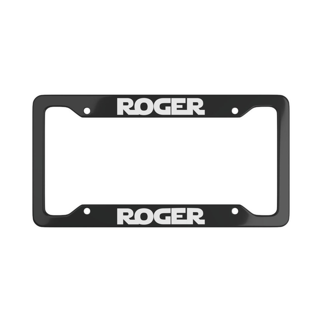 Roger Roger License Plate Frame, Sci-fi Car Accessory, Galactic Empire ...