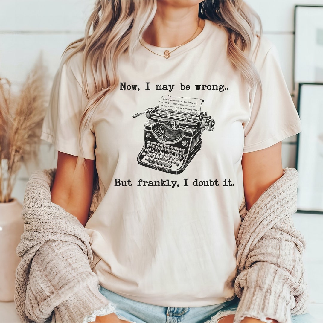 Murder She Wrote Tee Jessica Fletcher Quote Vintage Typewriter Tee ...