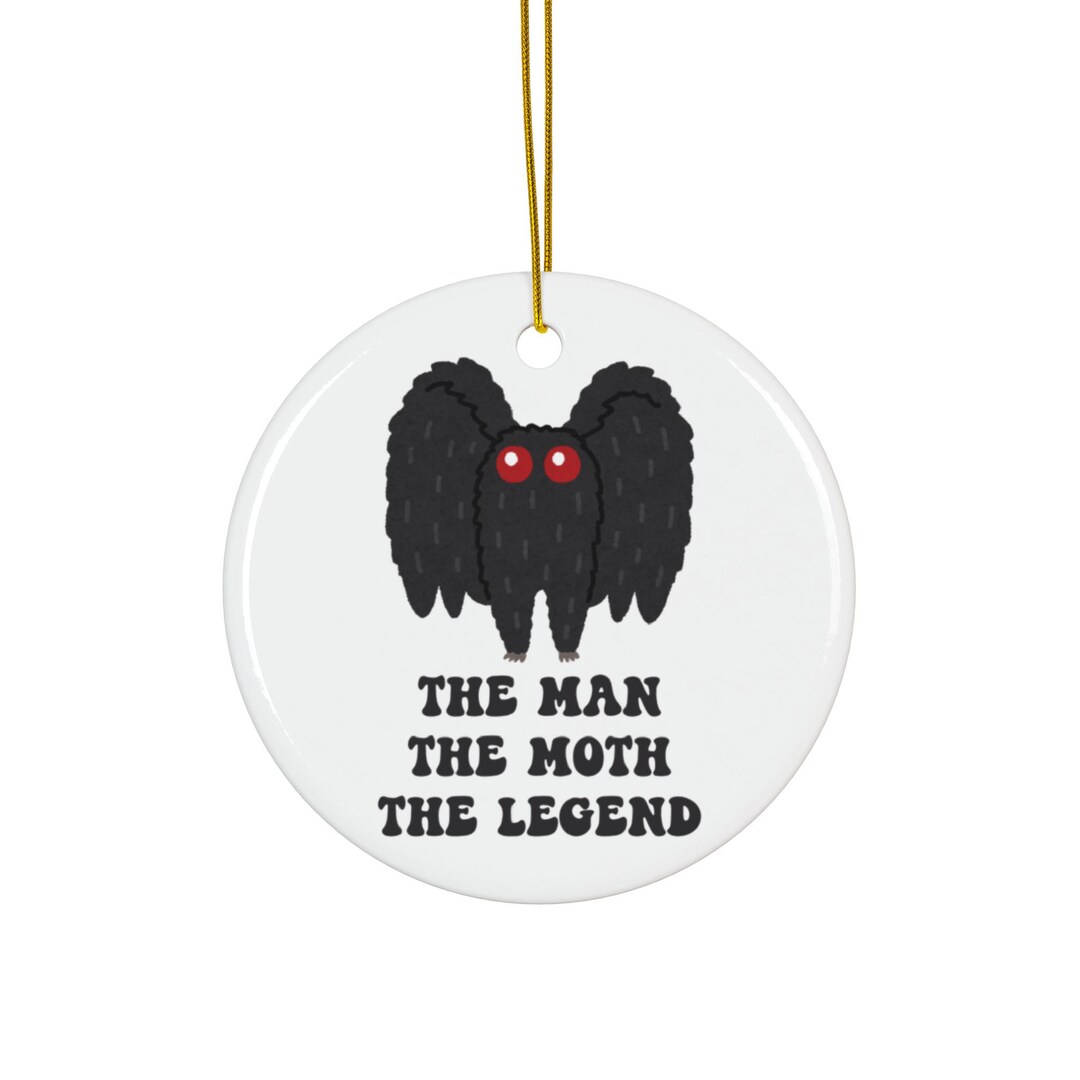 Mothman Ceramic Ornament: Cryptid Holiday Decor - Etsy