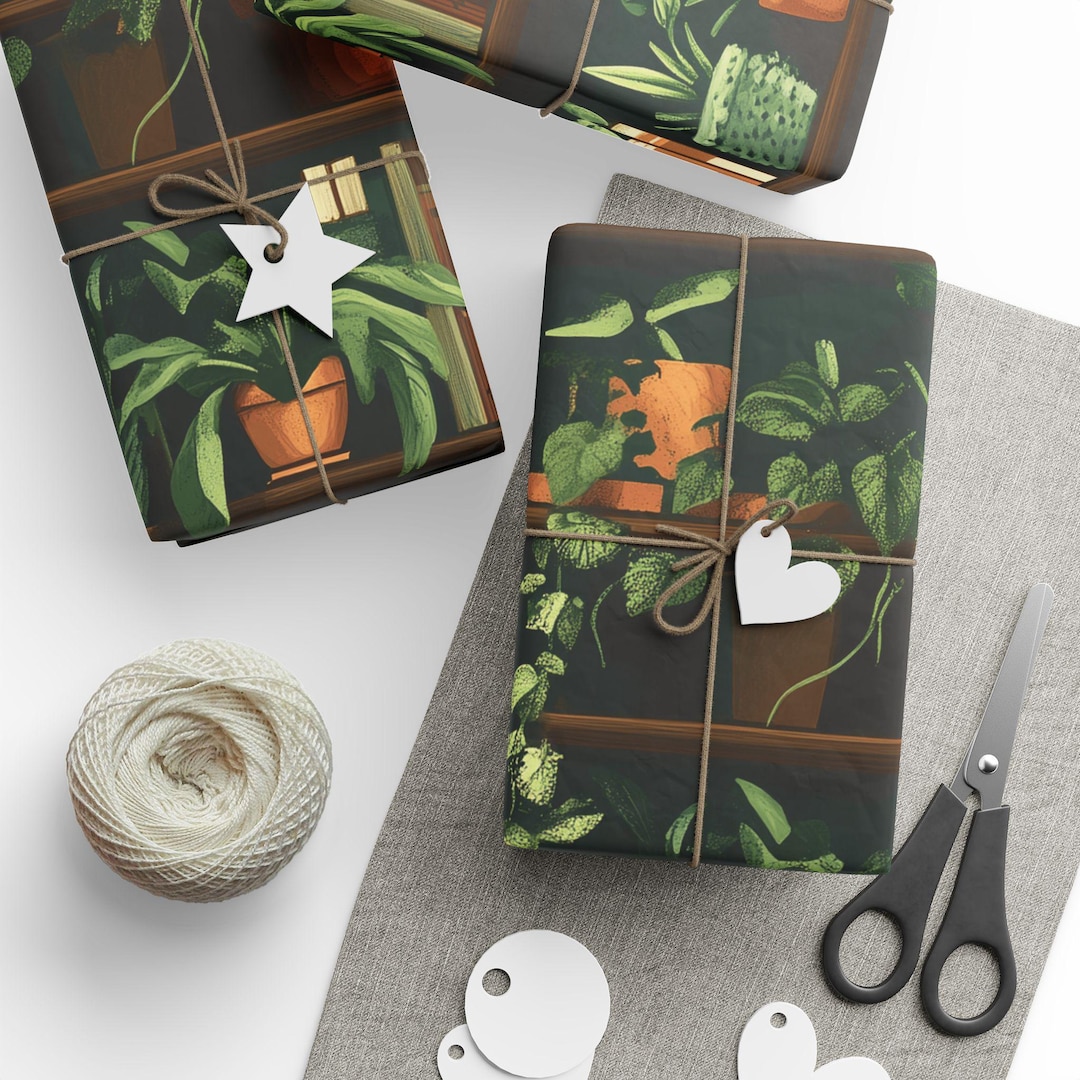 Plant Lover Wrapping Paper Plant Room Wrapping Paper for Plant Lover ...