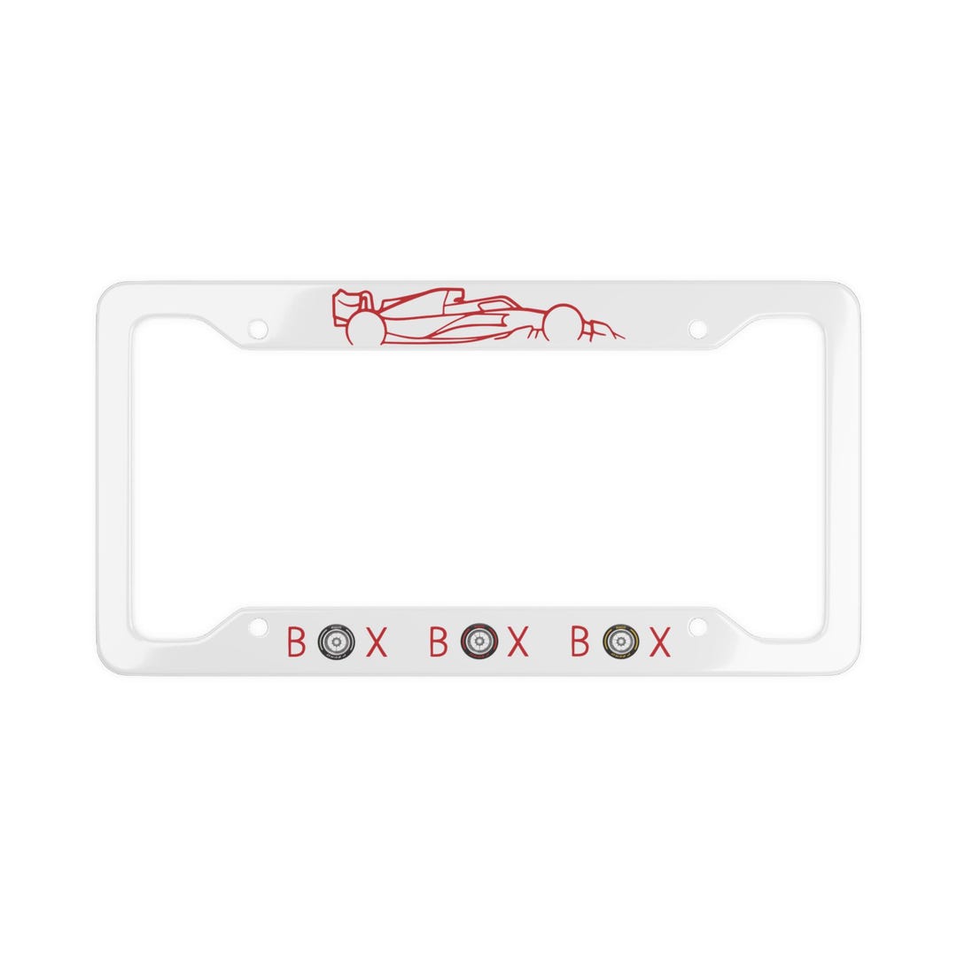 Racing Car License Plate Frame Racing Car Enthusiast Gift Grand Prix ...