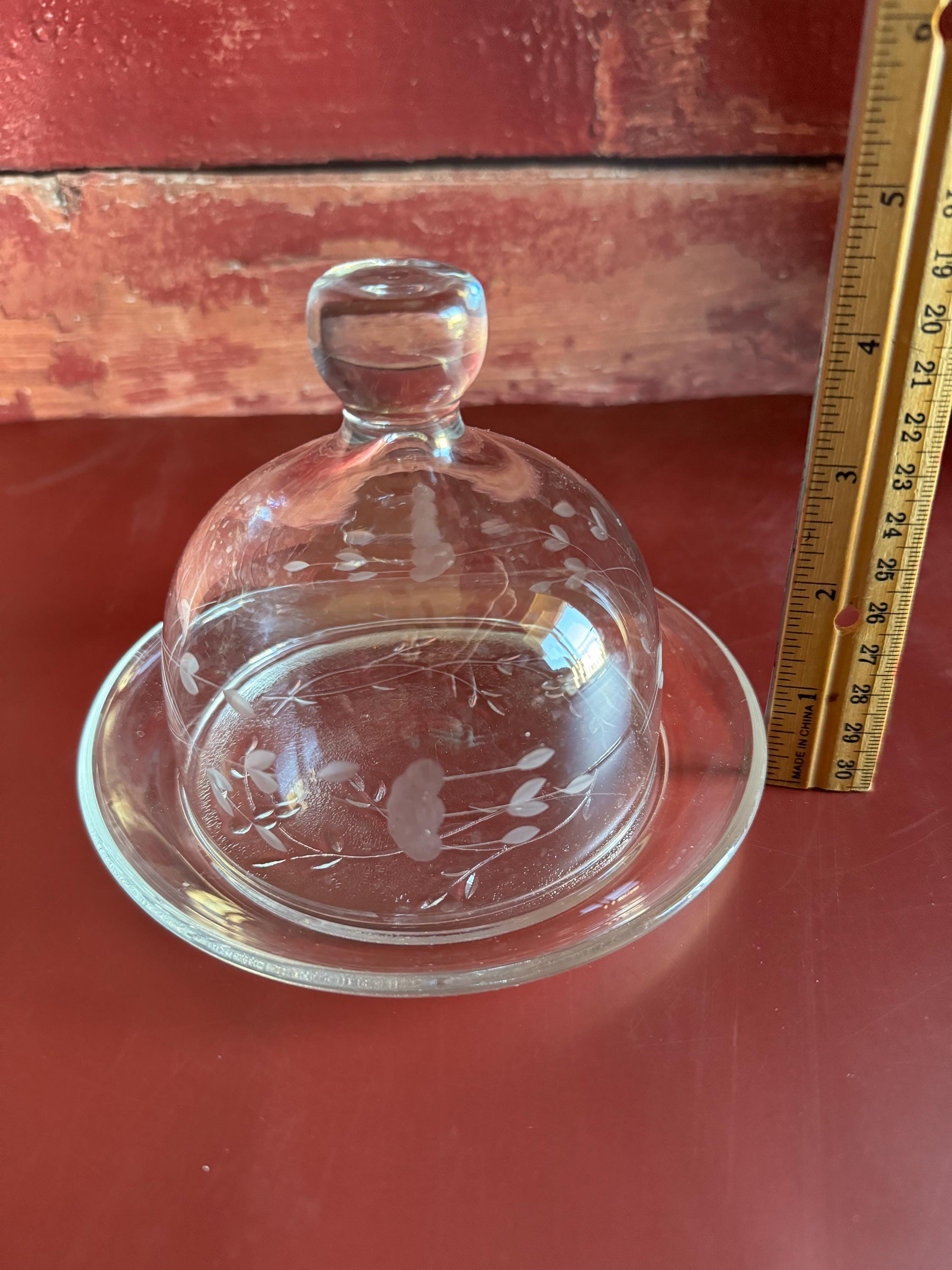 Princess House Heritage Floral Collection Crystal Dome Round Covered ...