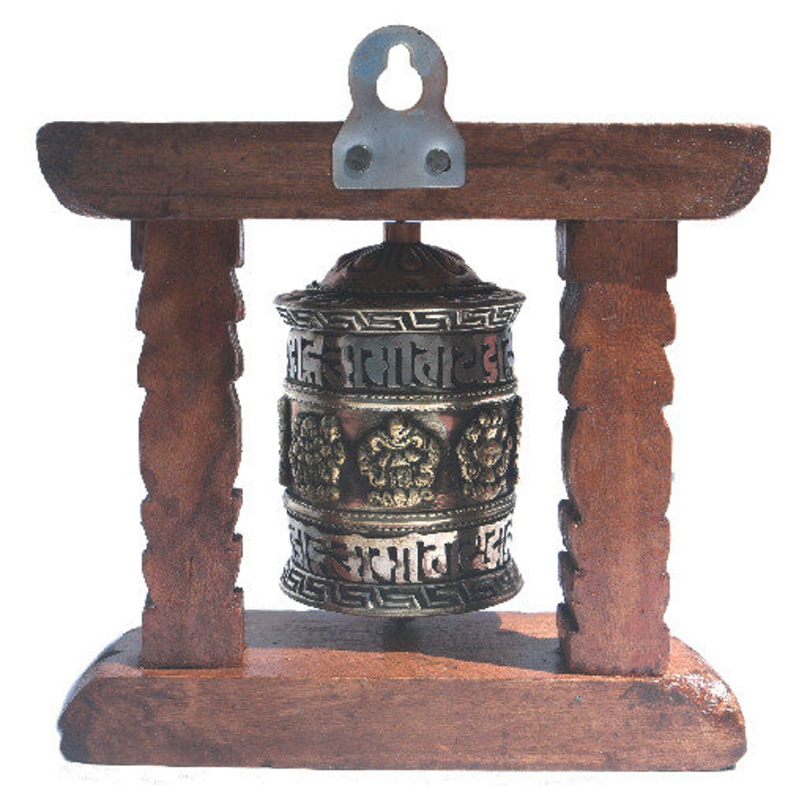 Tibetan Prayer Wheel, Om Mane Prayer Wheel, Wall Mount Prayer Wheel ...