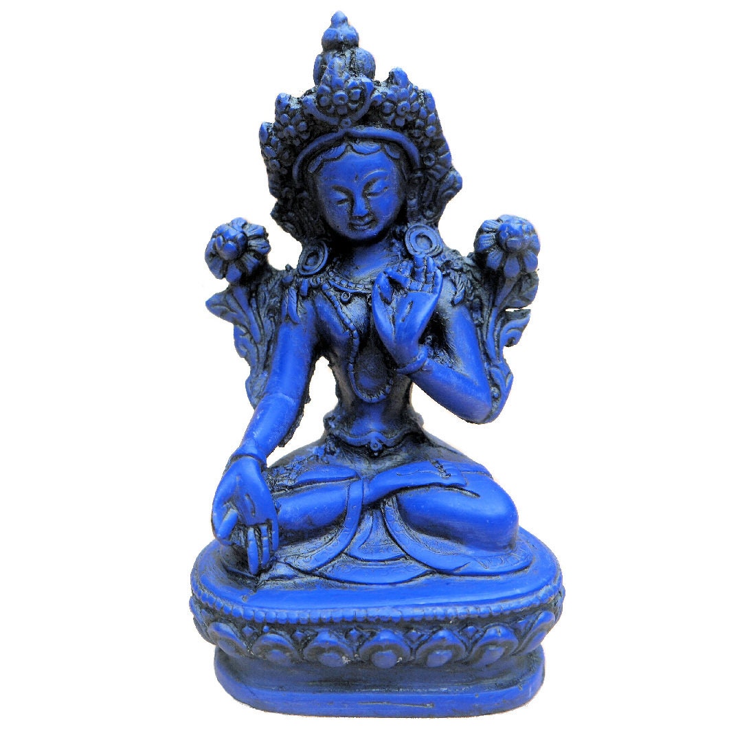 Tara Statue, Green Tara Statue, Blue Tara Statue, Small Tara Statue - Etsy
