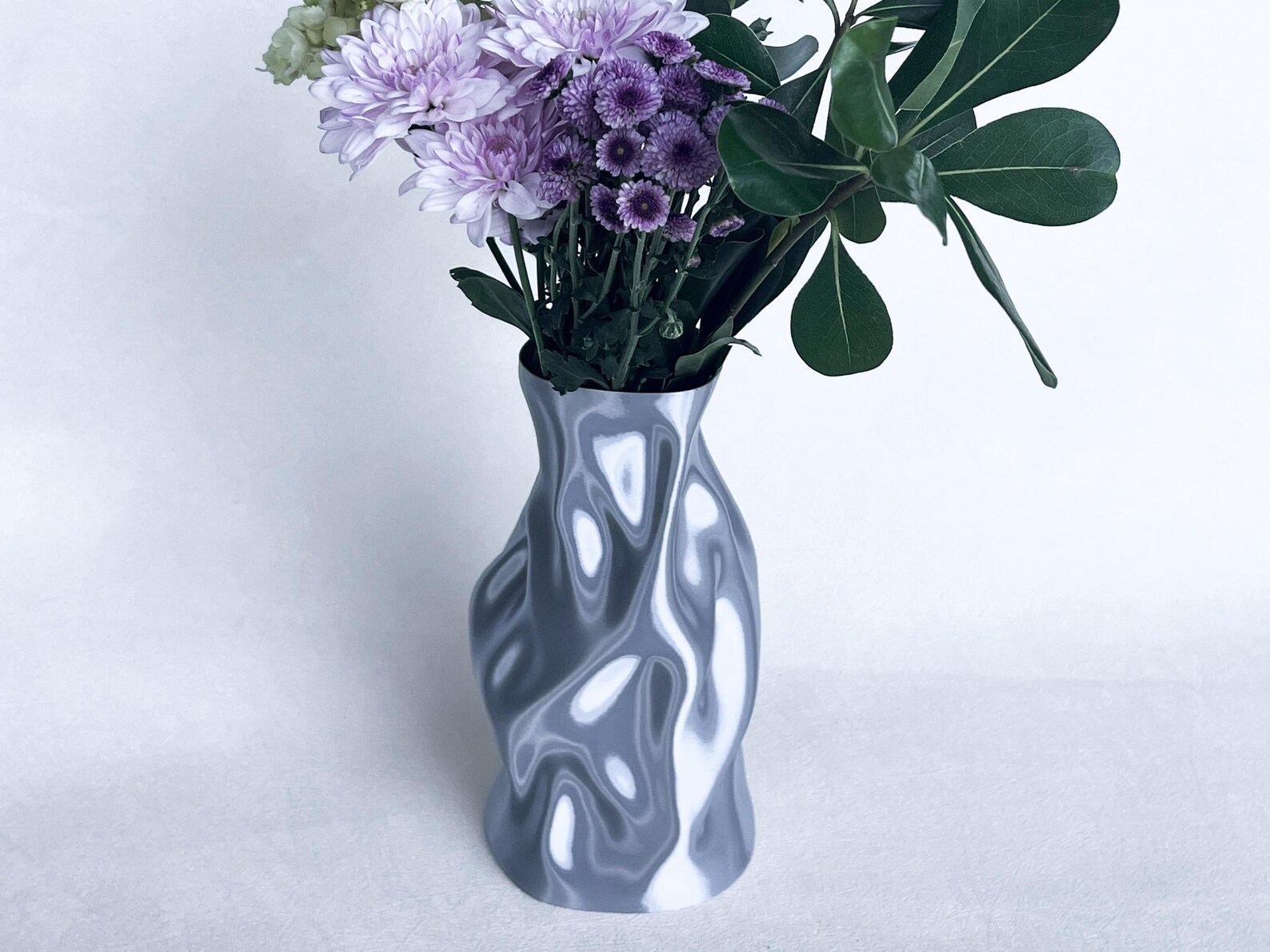 Wave Vase: Futuristic Plant-based Plastic, Modern Home Decor, 3D ...