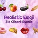 Realistic Emoji Clipart - Digital PNG Download Multipack Bundle ...