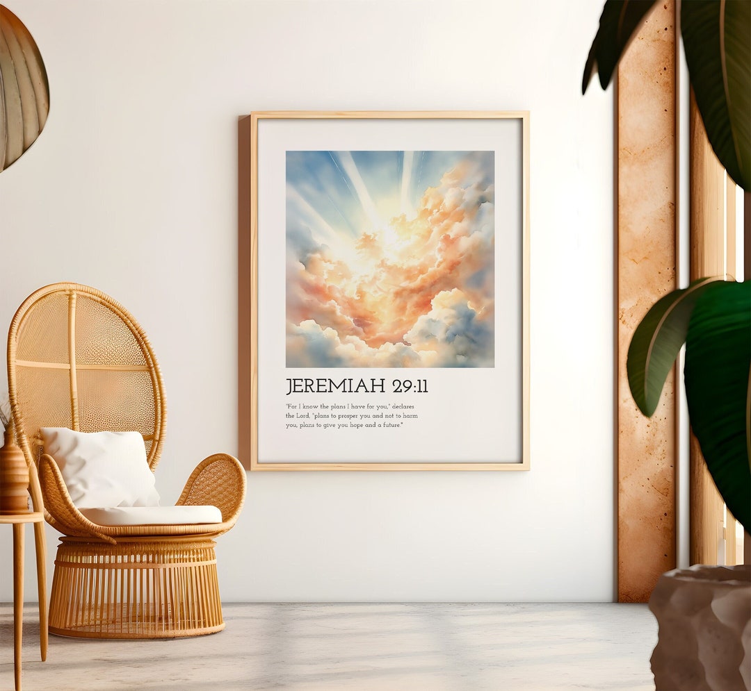 Jeremiah 29:11 Digital Print; 7 Designs; Modern Scripture Collection ...