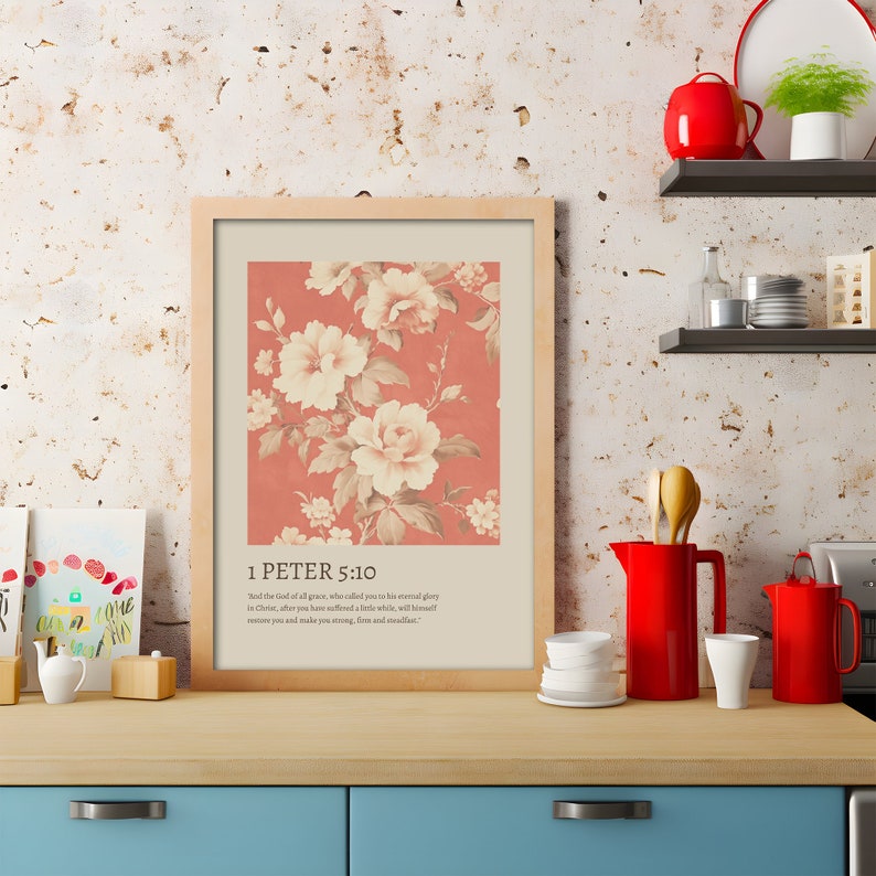 1 Peter 5:10 Digital Print; 6 Designs Modern Scripture Collection ...