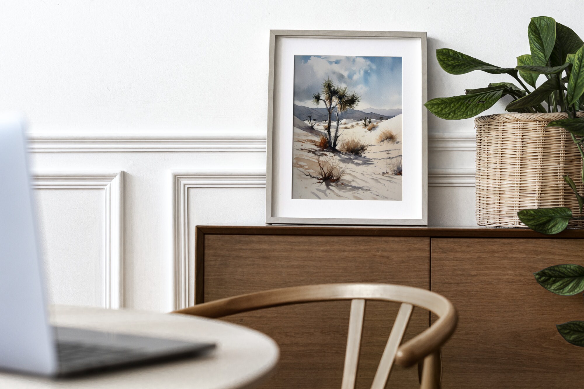 White Sands National Park Nature Watercolor Sketch Printable Download ...