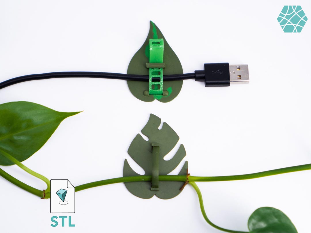 Leaflock Plant Cable Clips: 3D Print STL, Adjustable Ties - Etsy