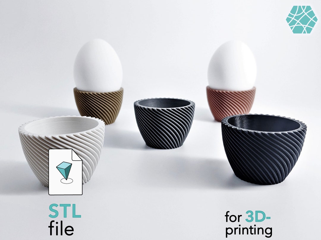 Egg Cup Modern Style unbowed 3D Print Stl File Bambu Studio 3MF ...