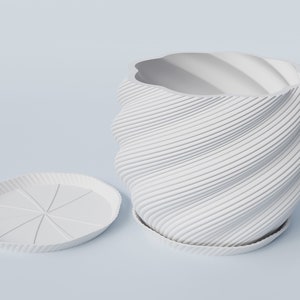 Plant Pot STL 3D Print File for Planters and Big Plant Pots to 3D Print ...