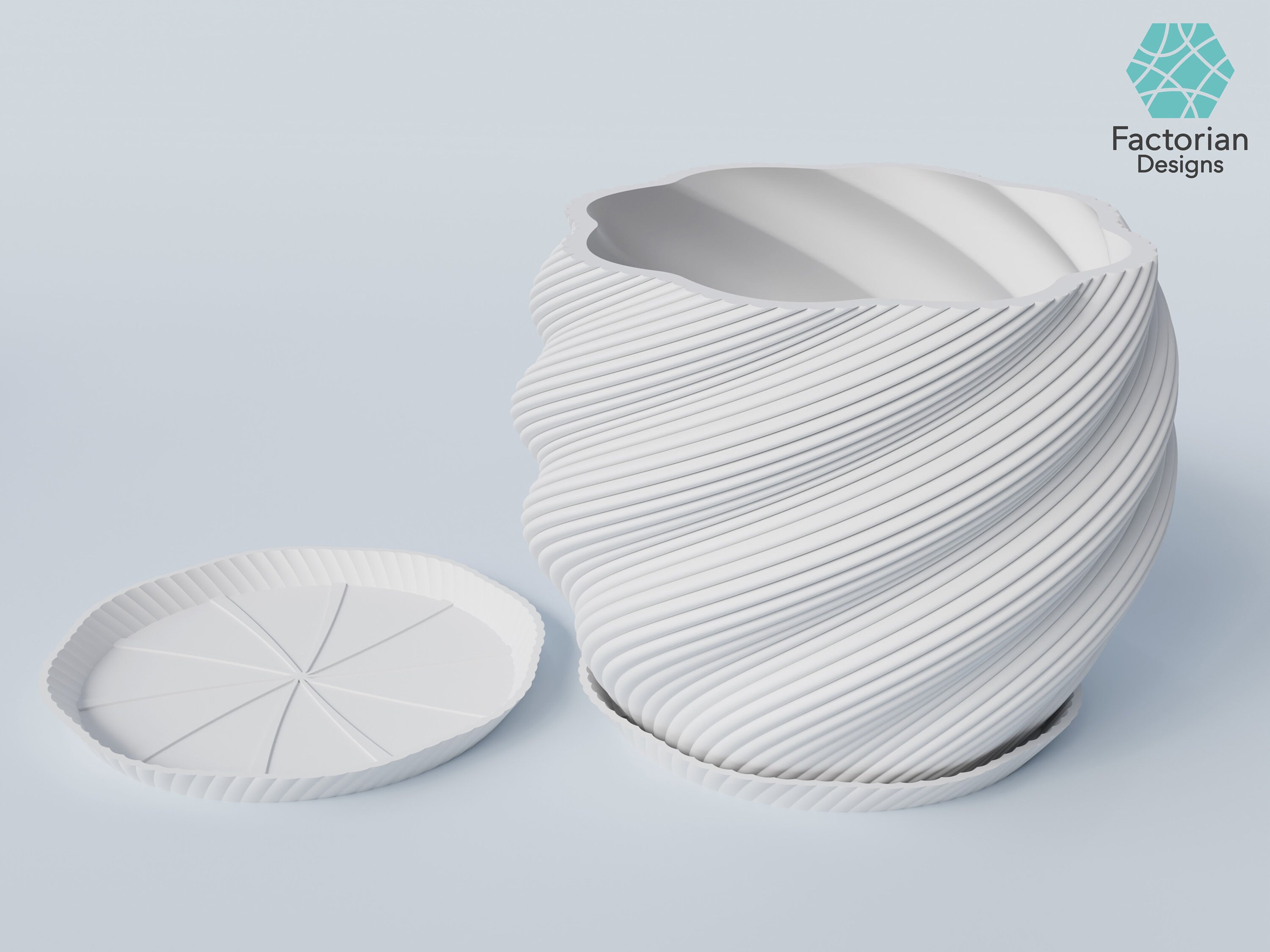 Plant Pot STL 3D Print File for Planters and Big Plant Pots to 3D Print ...