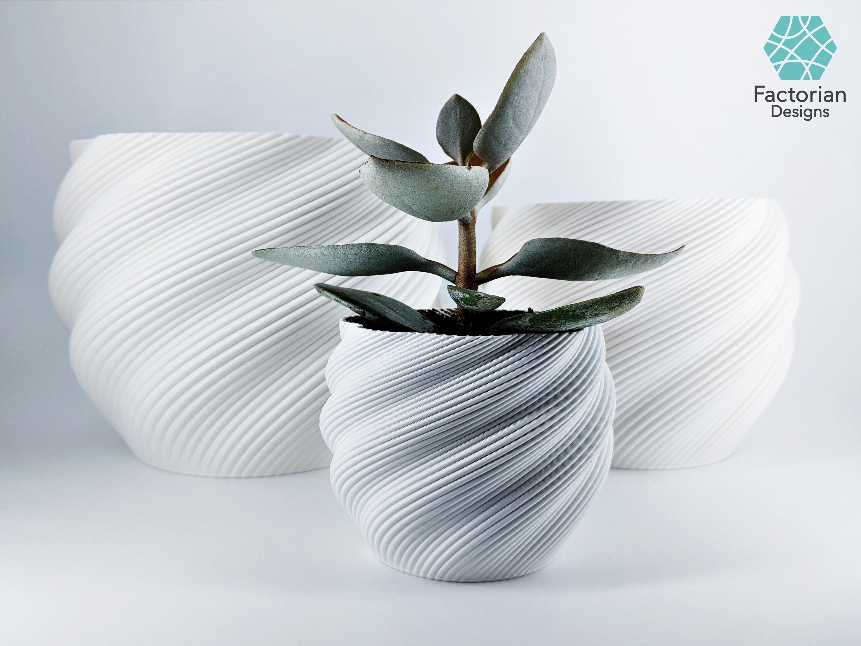 Plant Pot STL 3D Print File for Planters and Big Plant Pots to 3D Print ...