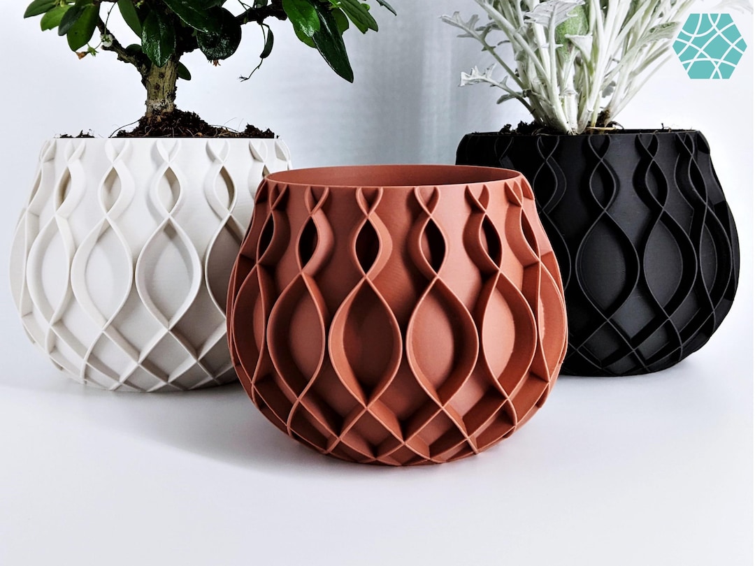 Plant Pot STL 3D Print File Model bellvere for Planters and Big Plant ...