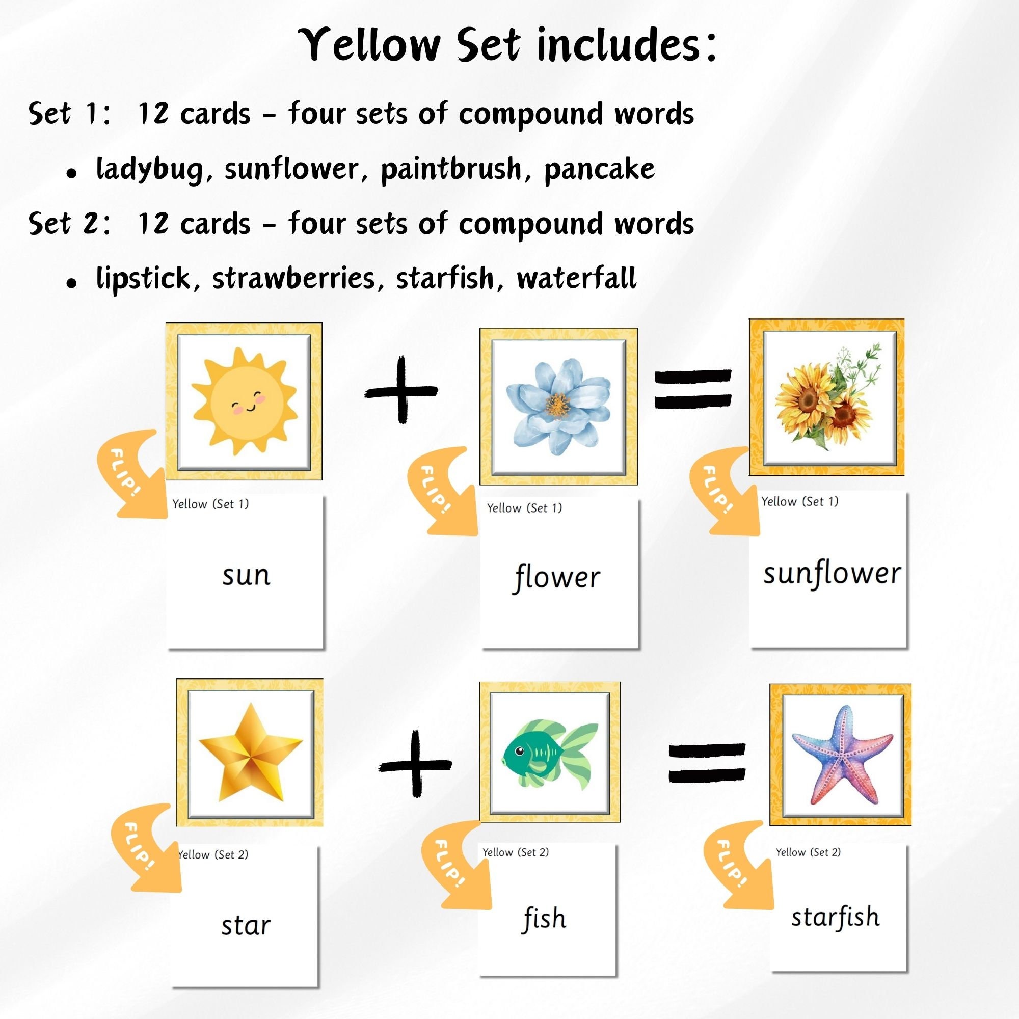 Compound Words for Pre-k to 1st Grade - Montessori - Etsy