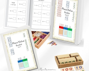 Place Value, 1st Grade, Math, Montessori, Printable Worksheets, Fichas ...