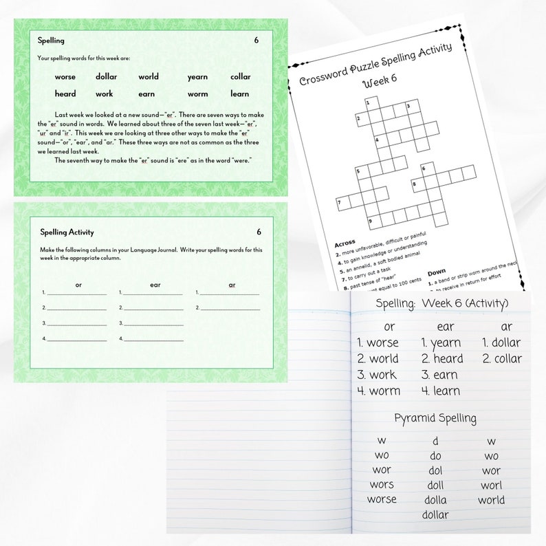 2nd Grade Spelling, Montessori - Etsy