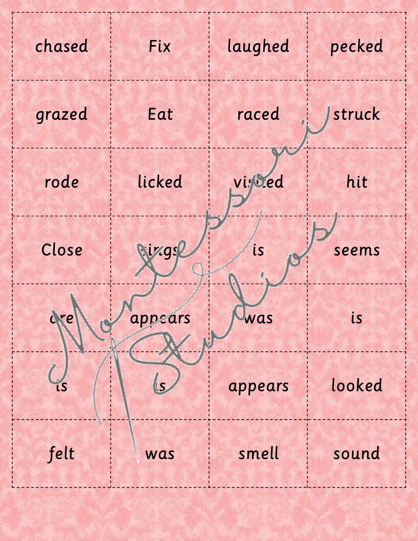 Montessori Grammar Boxes - Verbs, Language, Parts of Speech - Etsy