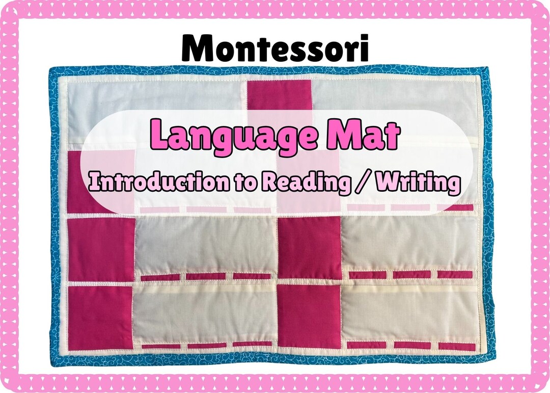 Quilted Montessori Language Mat - Etsy