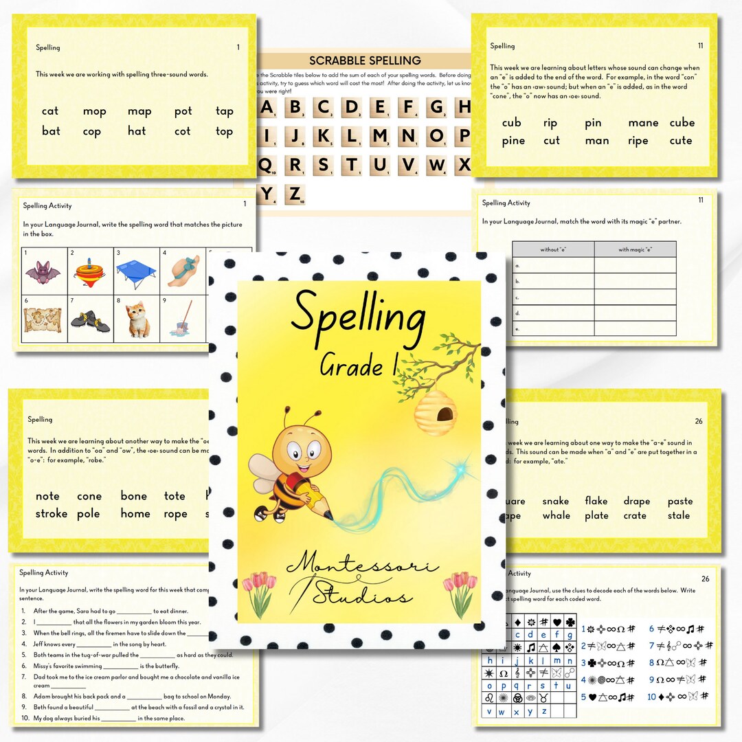 Spelling 1st Grade Curriculum - Etsy