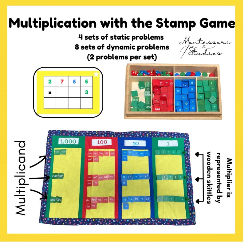 Quilted Montessori Stamp Game Mat - Etsy