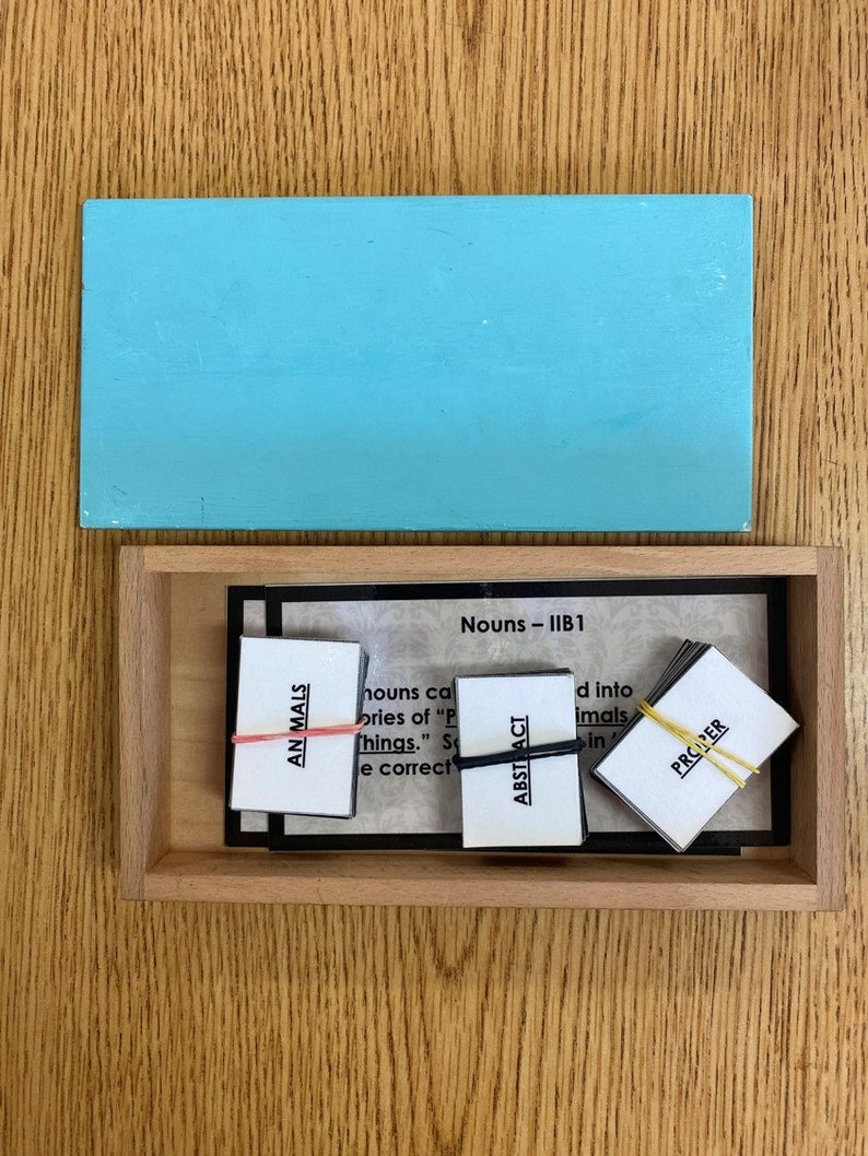 Montessori Grammar Box Cards - Etsy