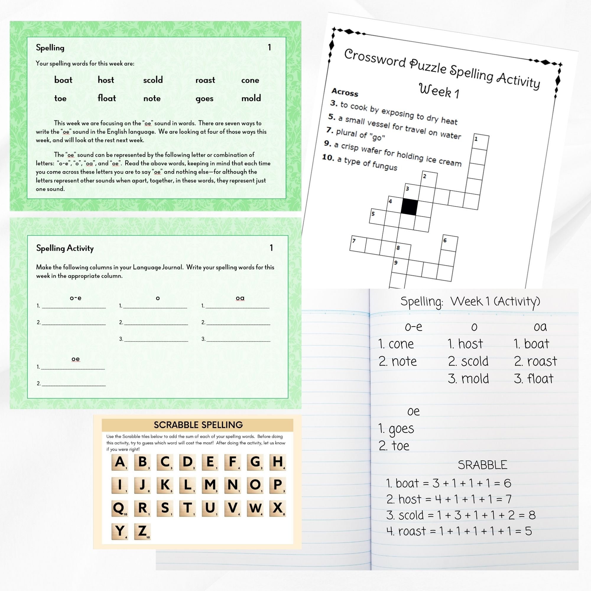 2nd Grade Spelling, Montessori - Etsy