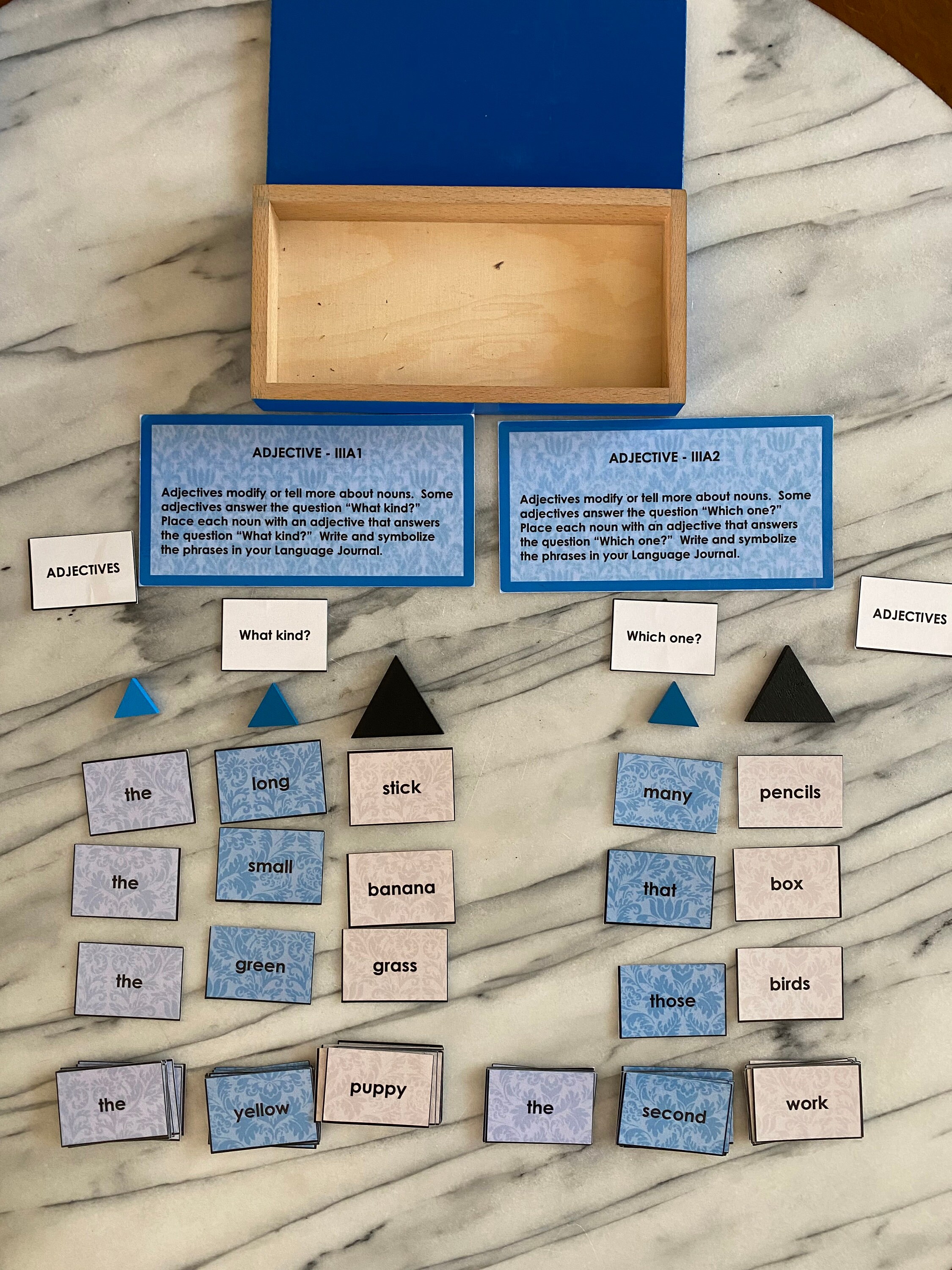 Grammar, Adjectives, Function of Words, Montessori, Language - Etsy