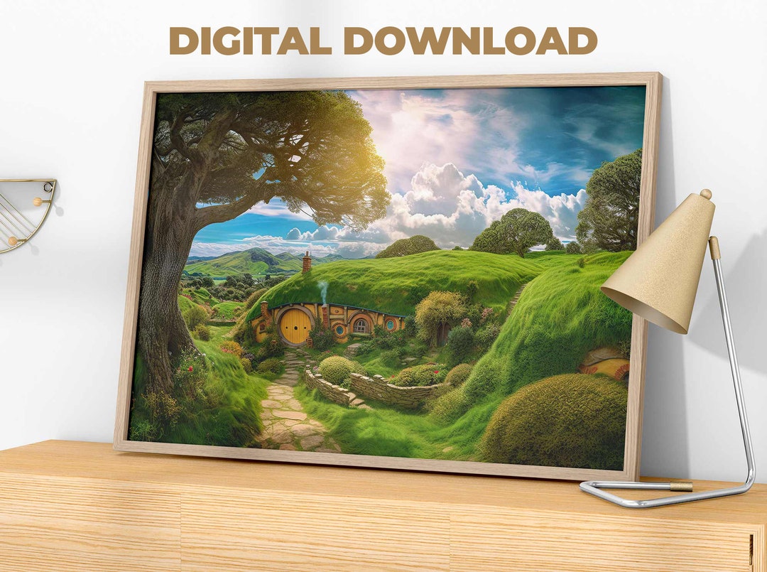 The Shire Digital Download Lord of the Rings Wall Art the Shire ...