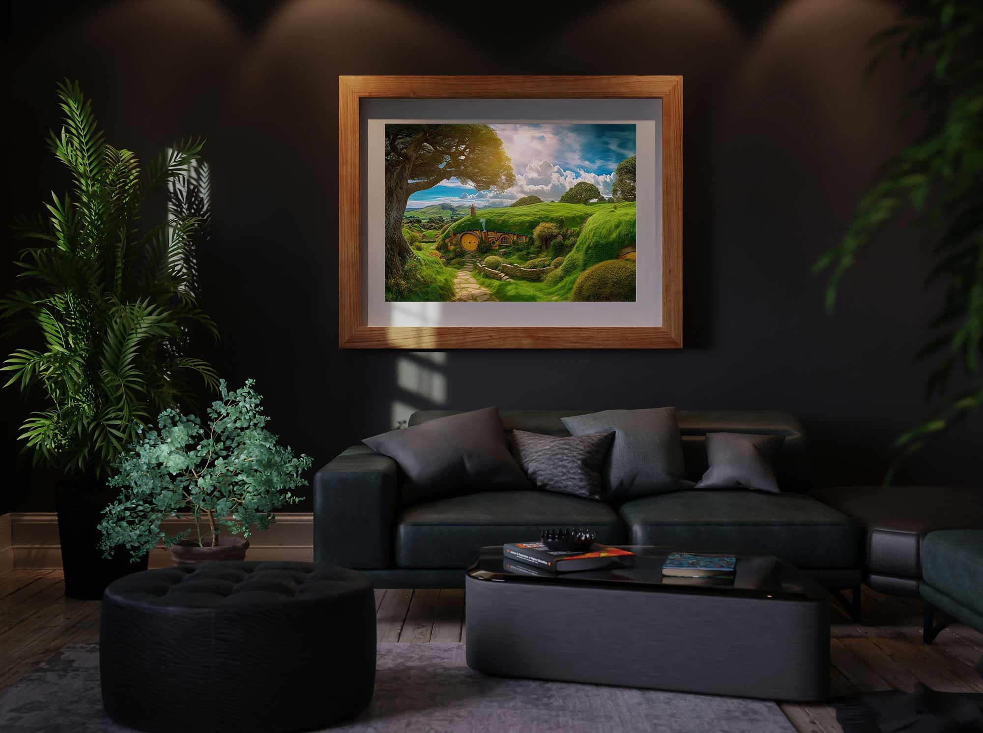 The Shire Poster Print Lord of the Rings Wall Art the Shire Painting ...